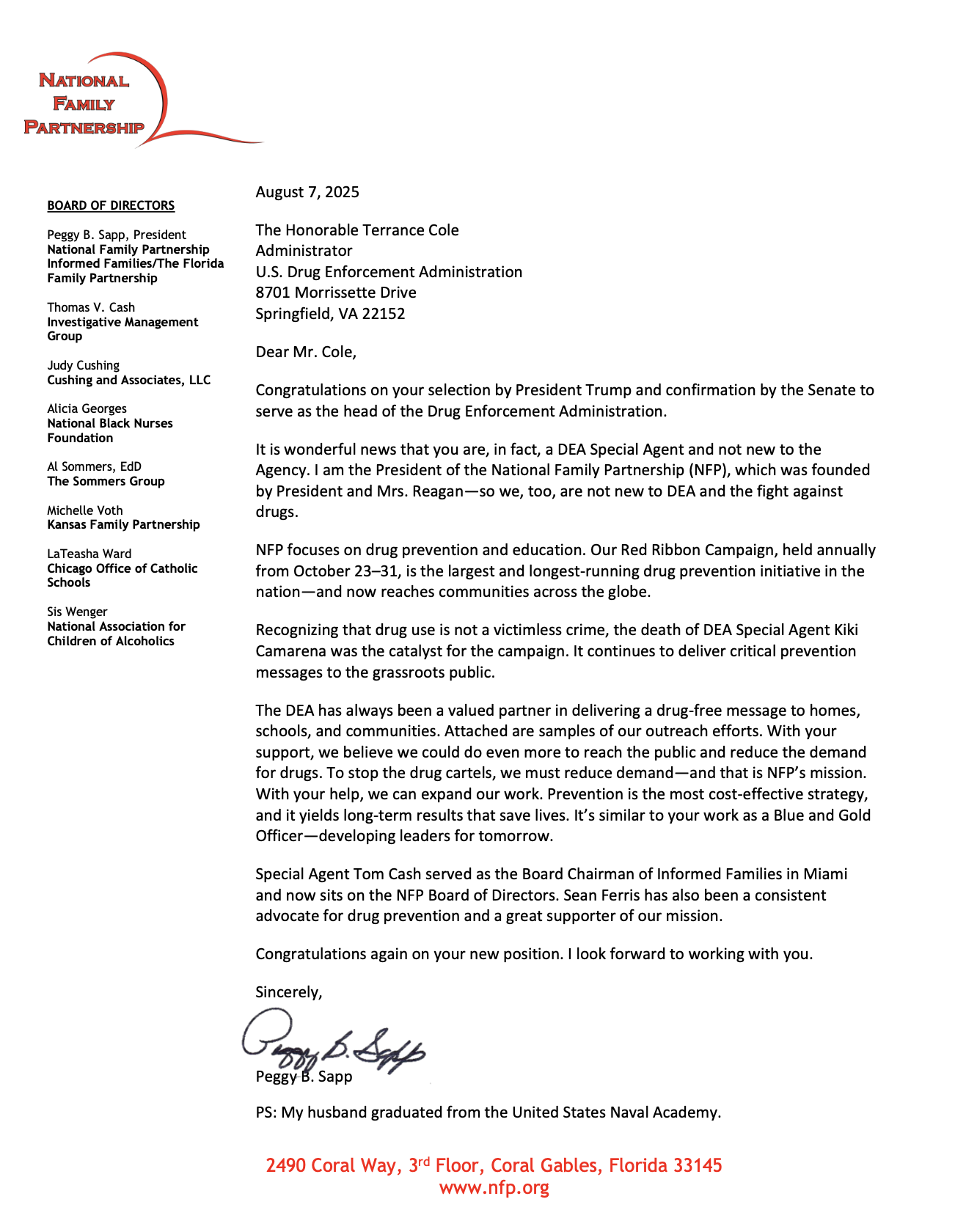 President’s Message: Welcoming the New DEA Administrator