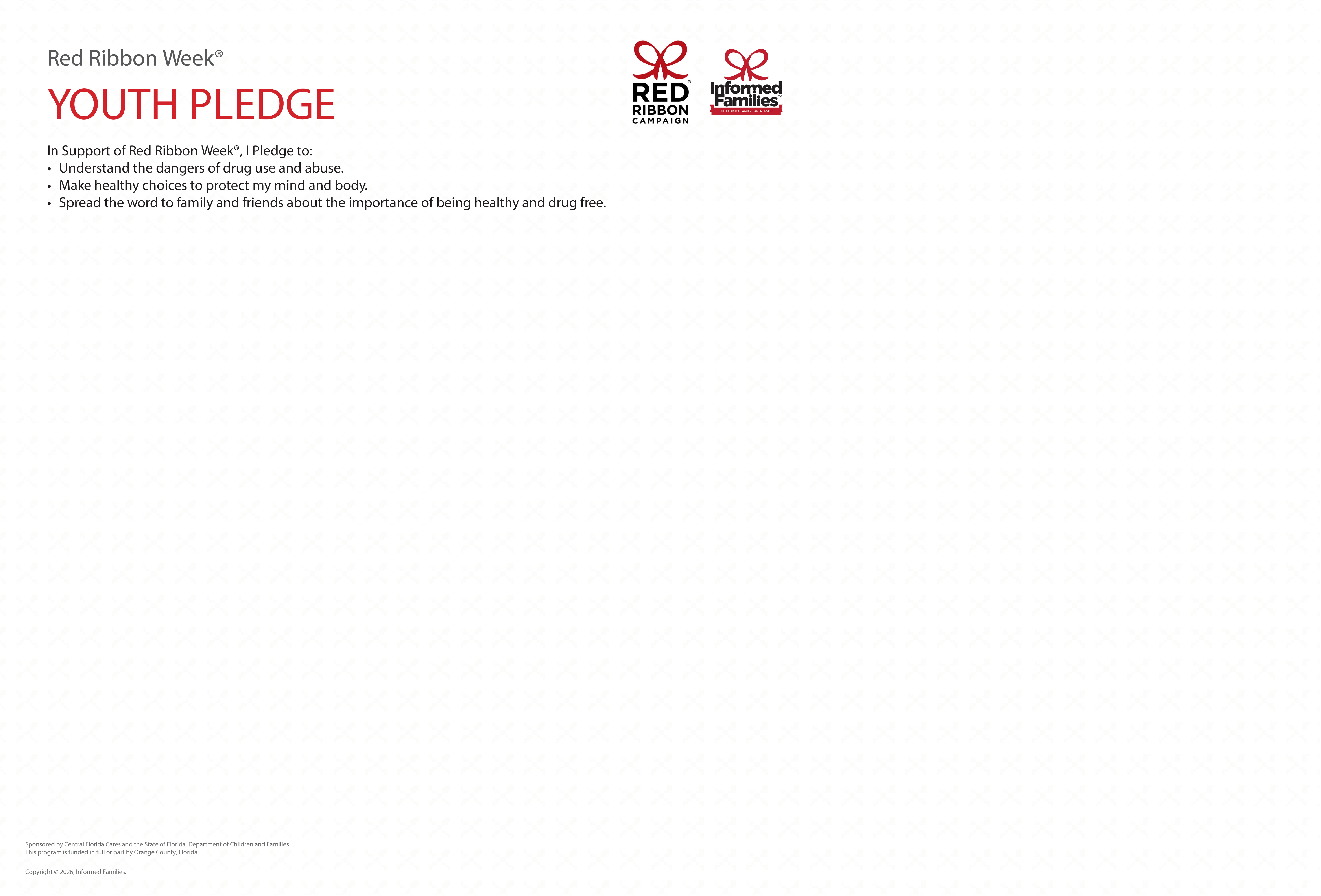 Informed Families: Red Ribbon Home Page